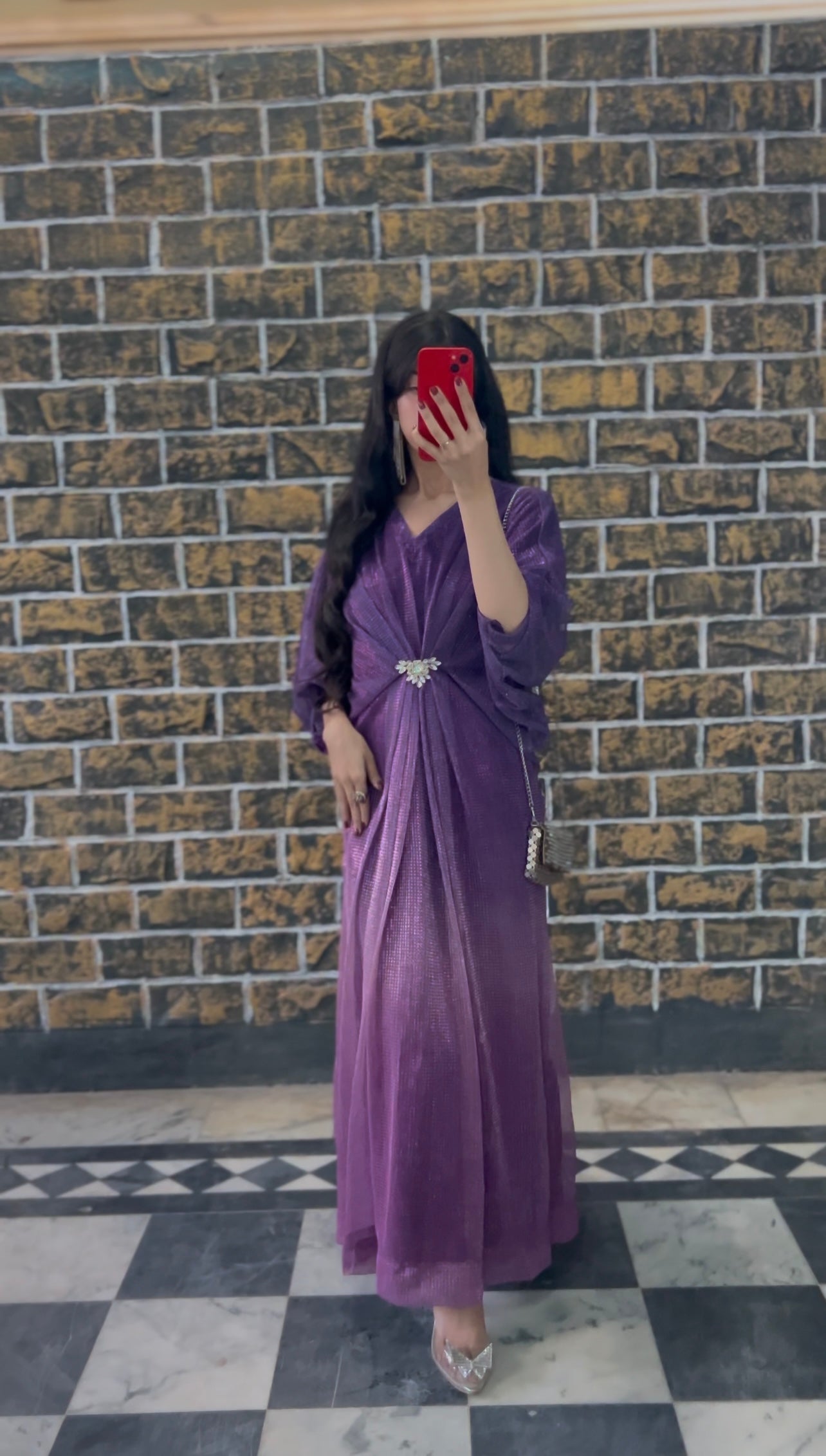 Violet Two-Tone Moonlight Kaftan